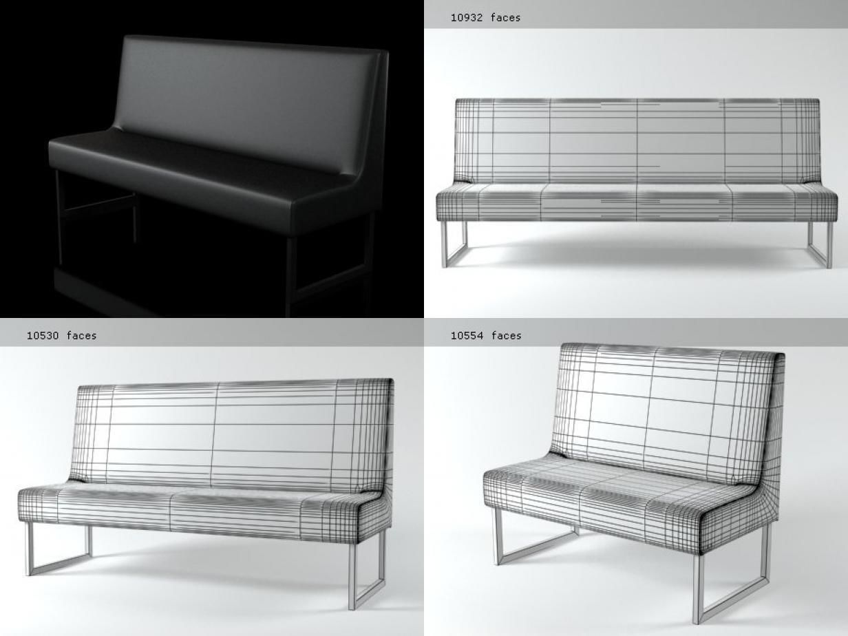 Menu sofa 3D model | CGTrader