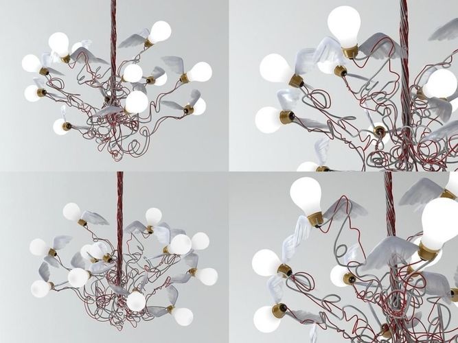 Birdie pendant lamp 3D model | CGTrader