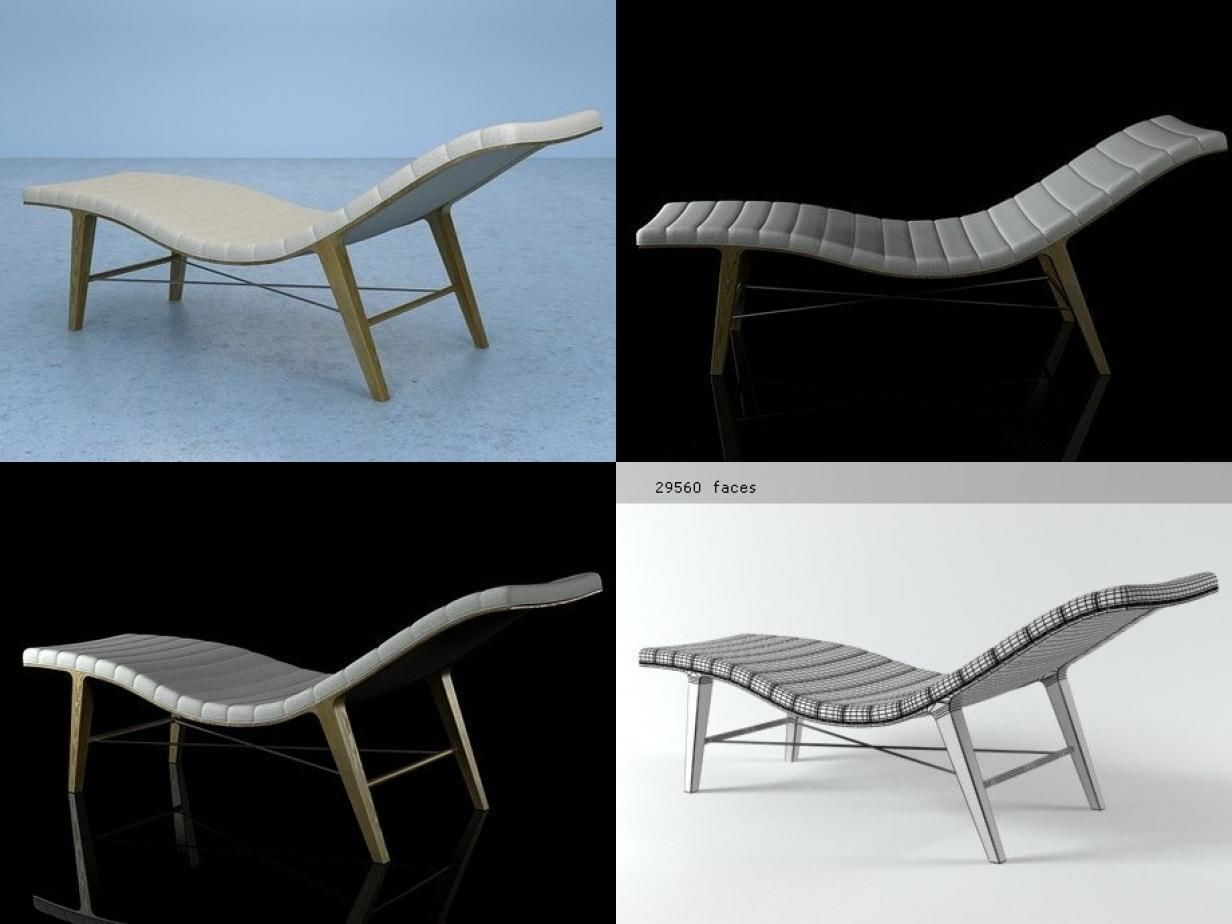 Chaise Longue 3D model | CGTrader