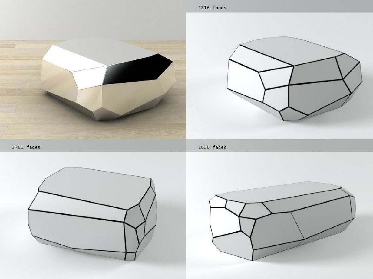 Rock tables 3D model | CGTrader