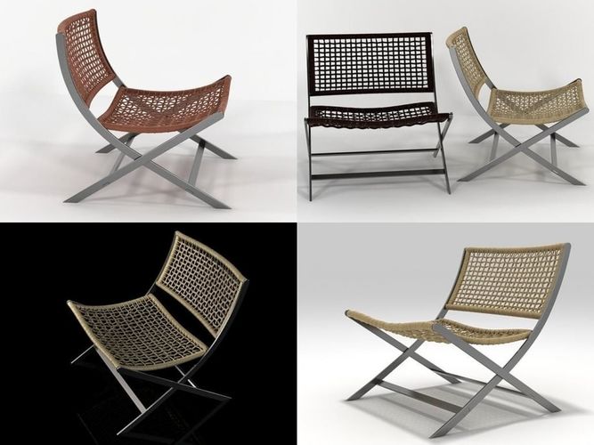 Peter folding chair 3D model | CGTrader