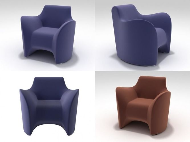 Tokyo Soft Armchair 3D model | CGTrader