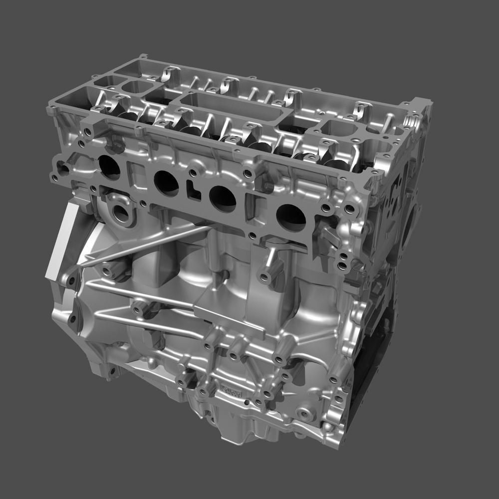 4 Cylinder Engine Block 02 3D model | CGTrader