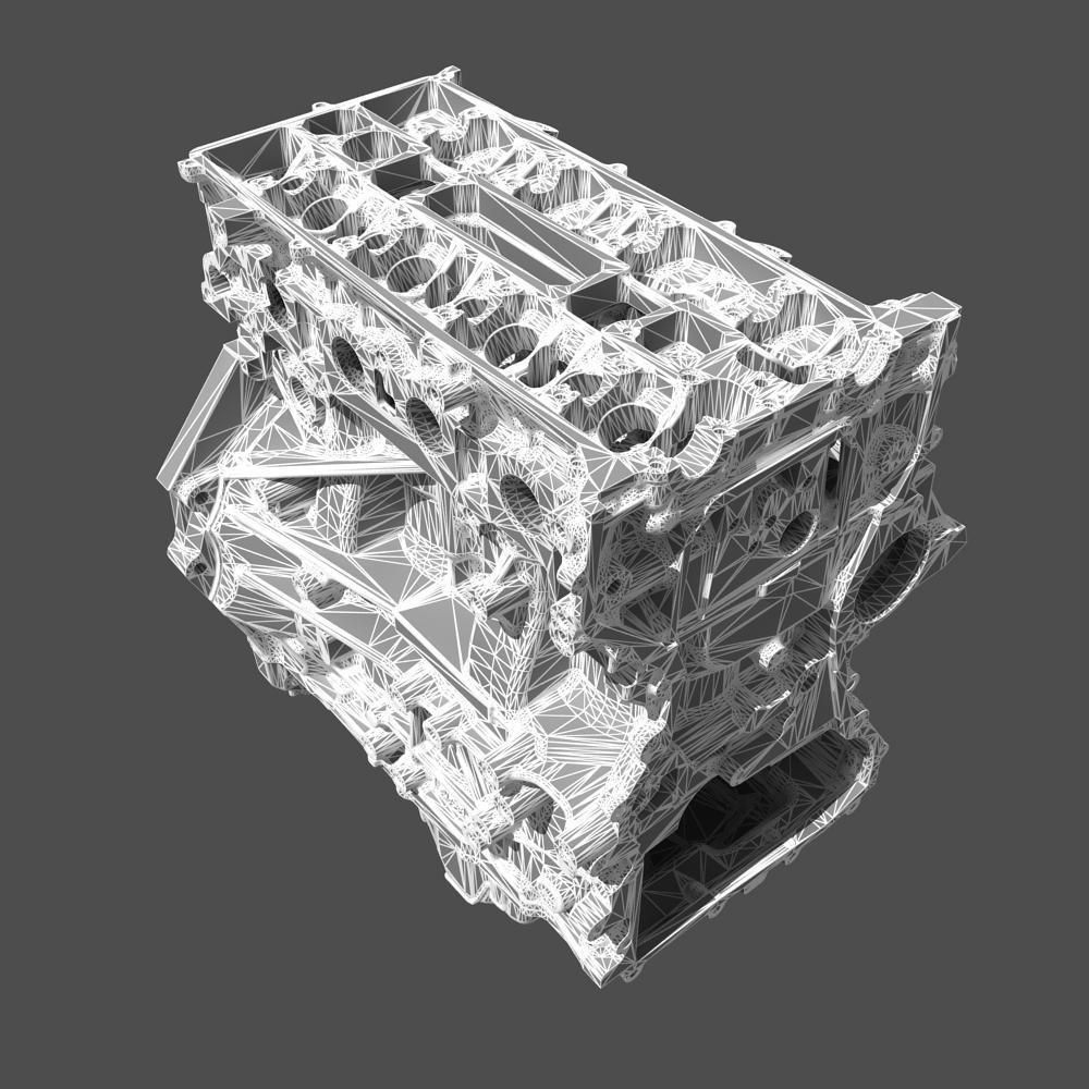 4 Cylinder Engine Block 02 3D model | CGTrader