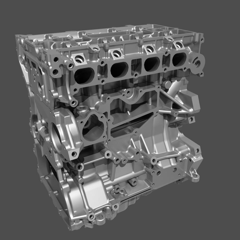 4 Cylinder Engine Block 02 3D model | CGTrader