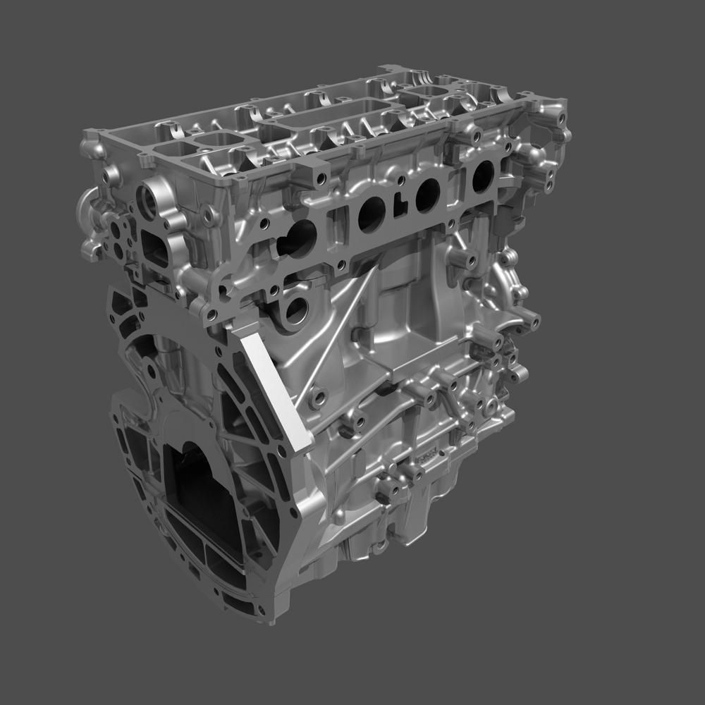 4 Cylinder Engine Block 02 3D model | CGTrader