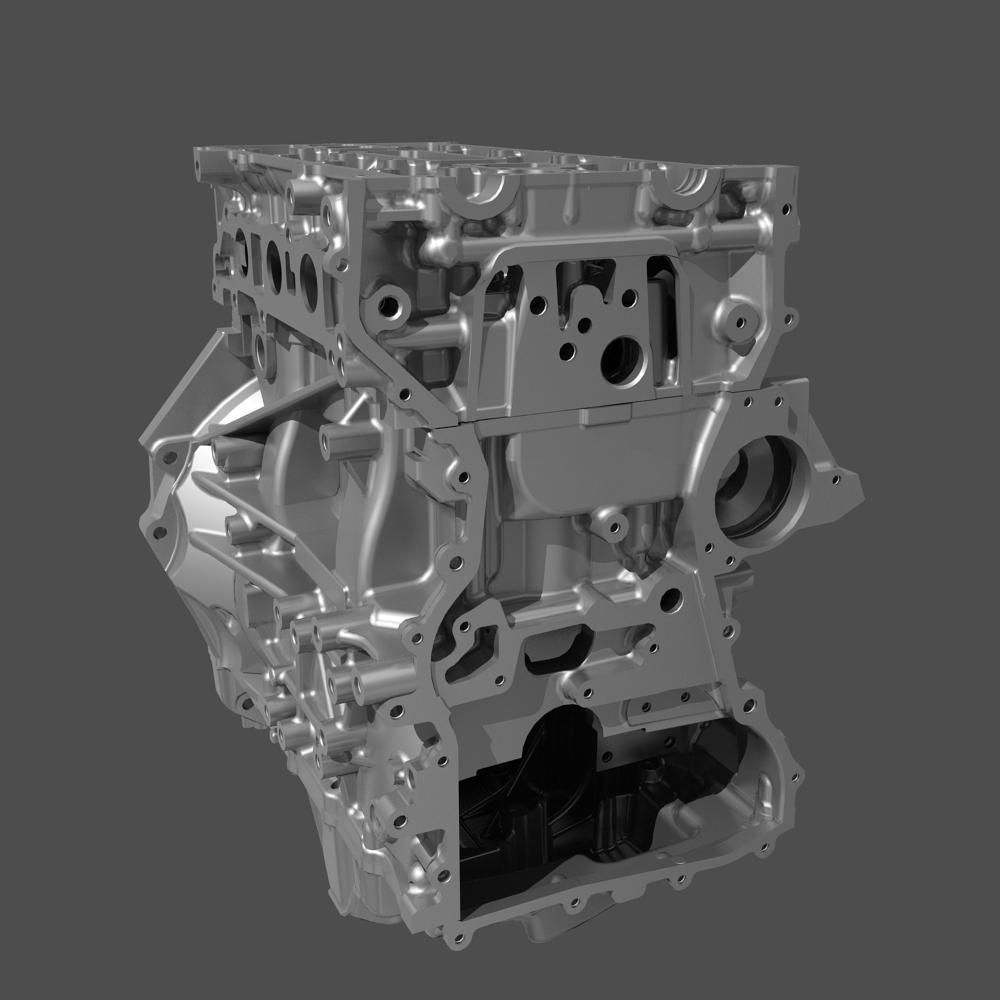 4 Cylinder Engine Block 02 3D model | CGTrader