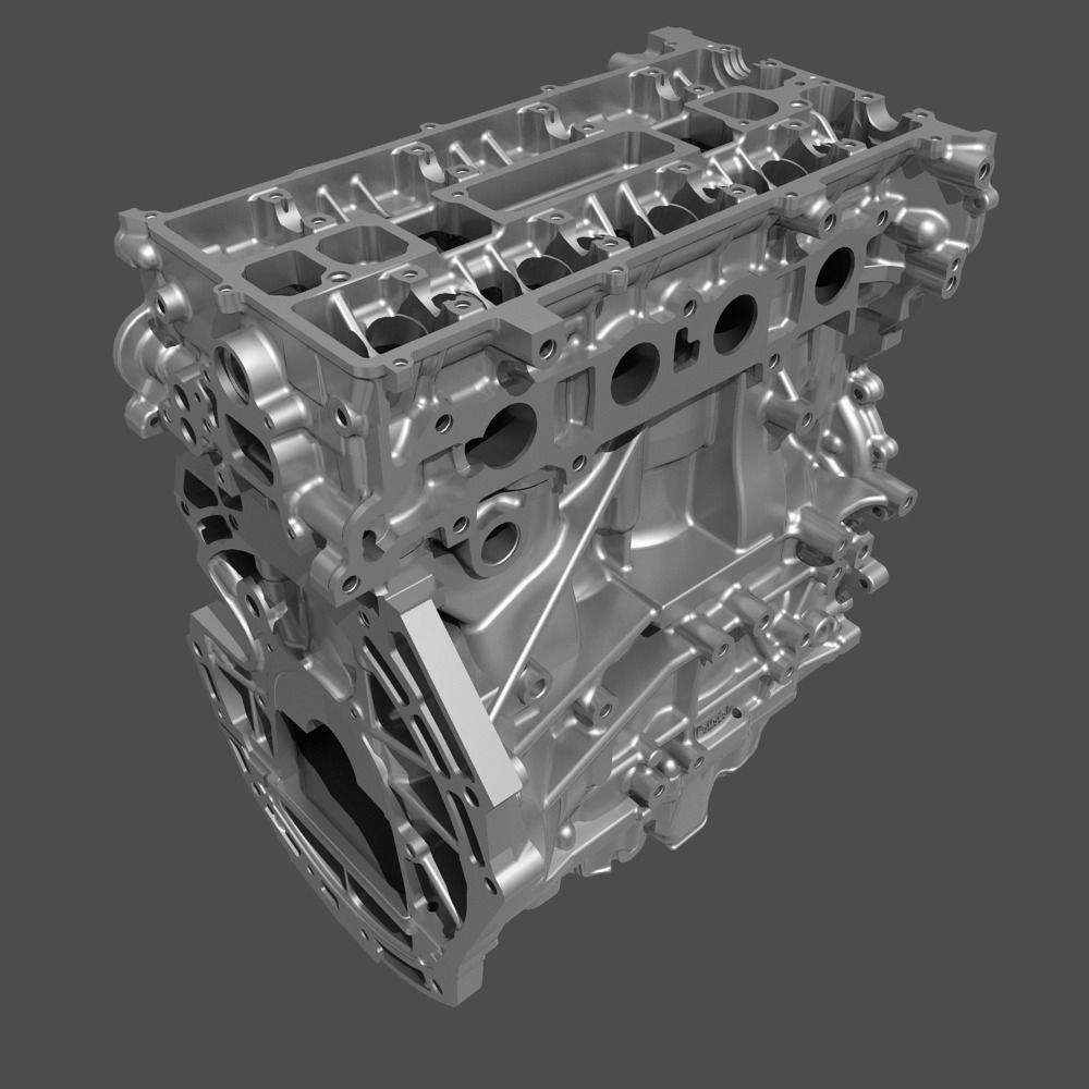 4 Cylinder Engine Block 02 3D model | CGTrader