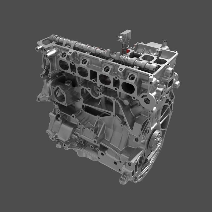Car 4 Cylinder Engine Cutaway 3D model | CGTrader