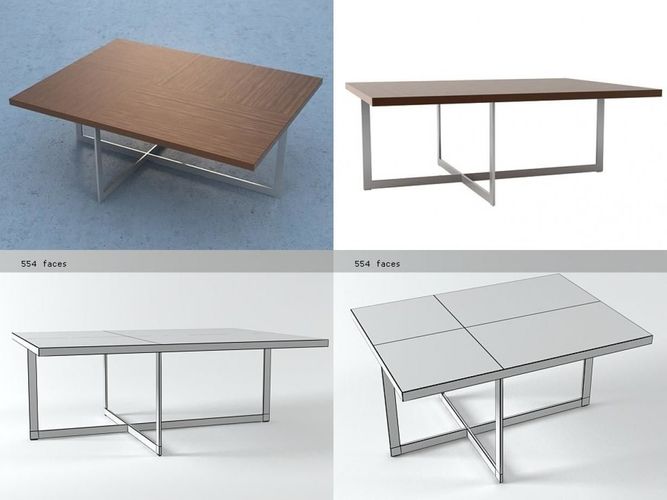 Domino Console Tables 3D model | CGTrader