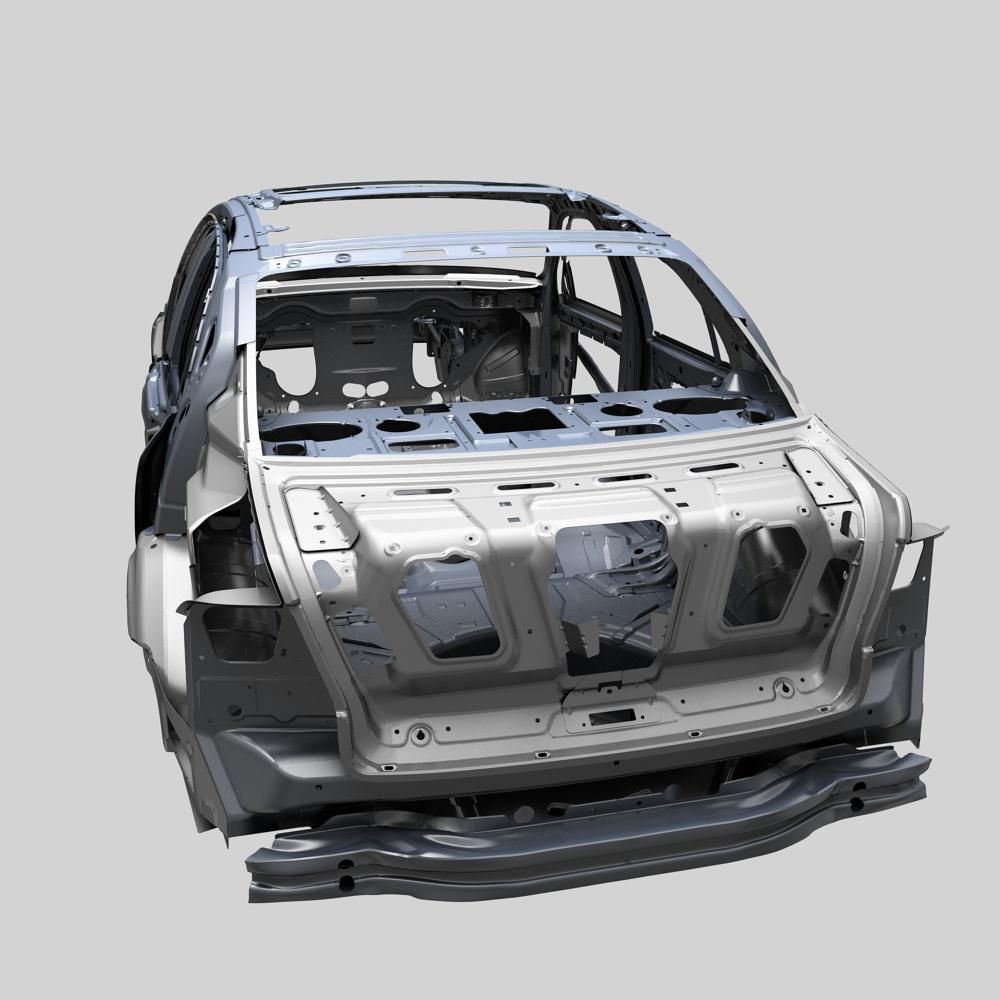 Car frame 3D model | CGTrader