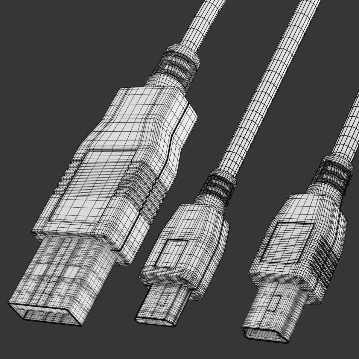 USB Plugs 3D model | CGTrader