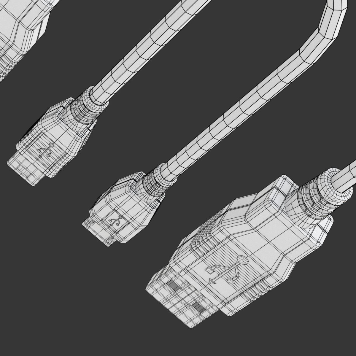 USB Plugs 3D model | CGTrader