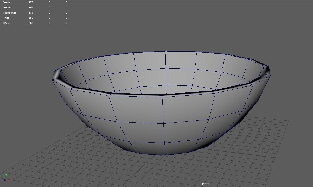 Simple Dark Wood Bowl free VR / AR / low-poly 3D model | CGTrader