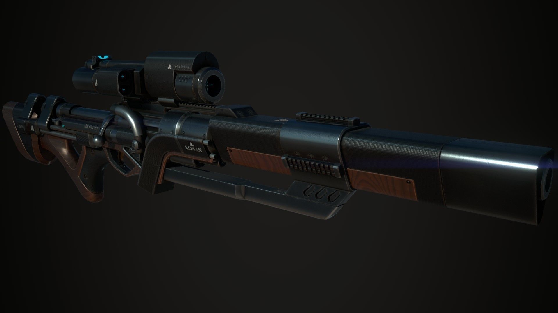 Ronan Rifle 3D model | CGTrader