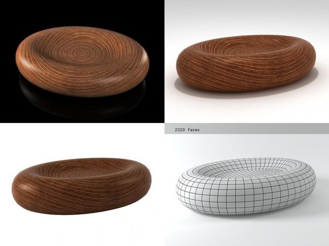 Egg Shape Table 3D model | CGTrader