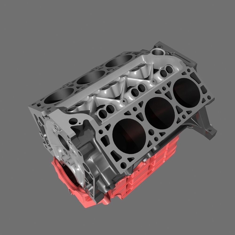 Car V6 Engine 3D model | CGTrader