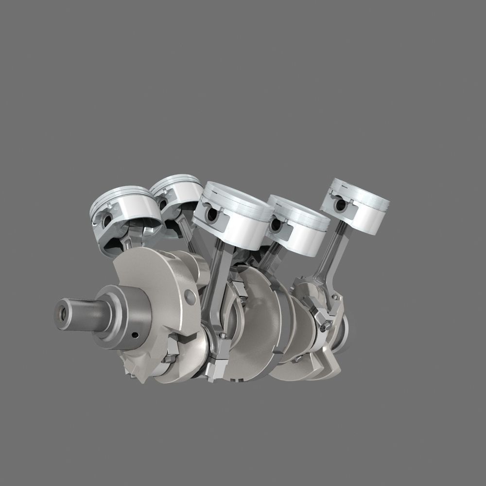 Car V6 Engine 3D model | CGTrader