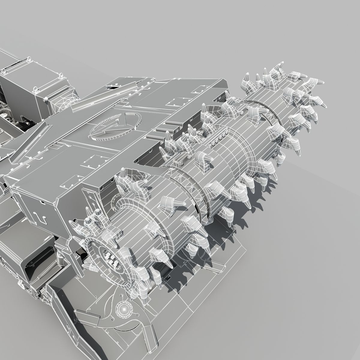 Roadheader 3D model | CGTrader