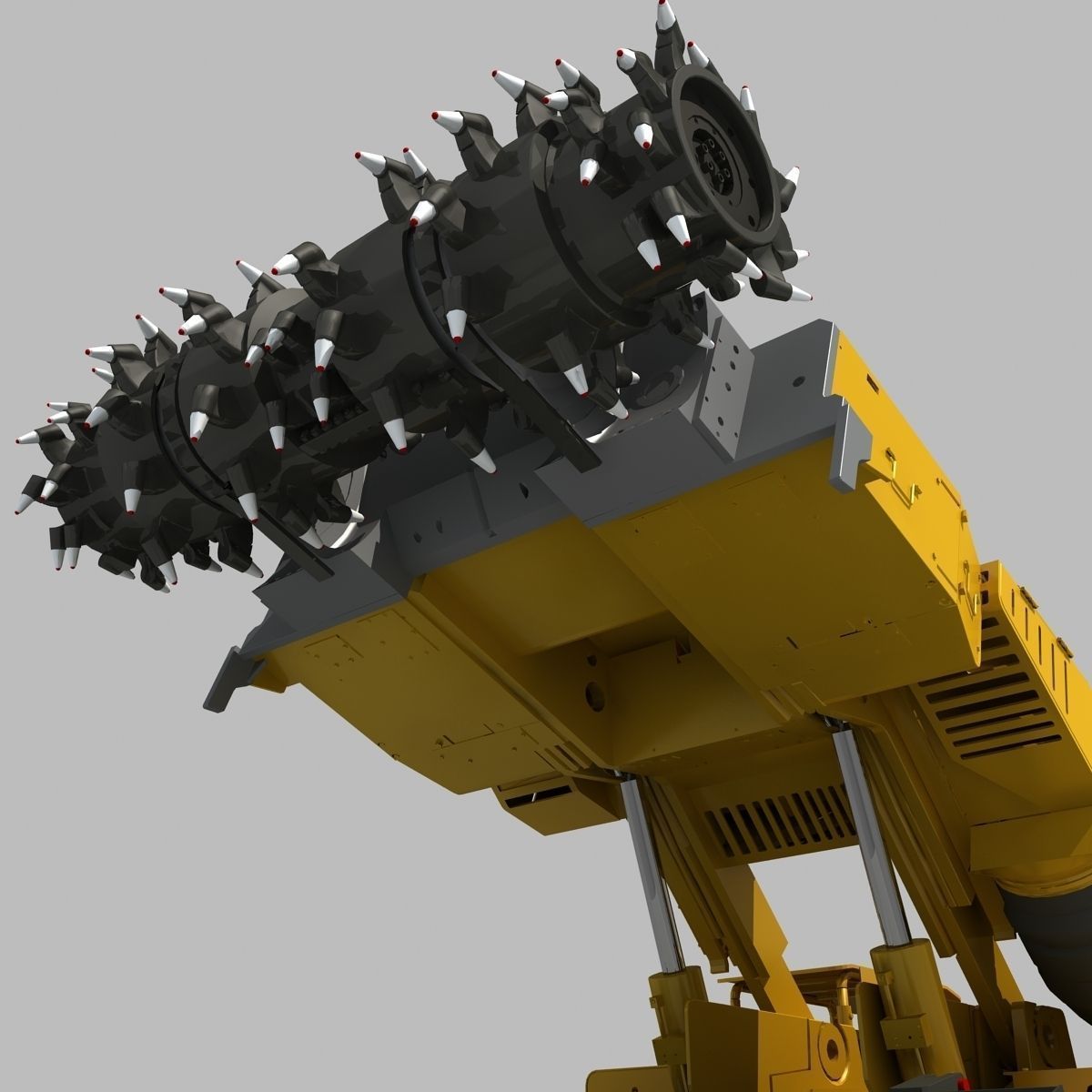 Roadheader 3D model | CGTrader