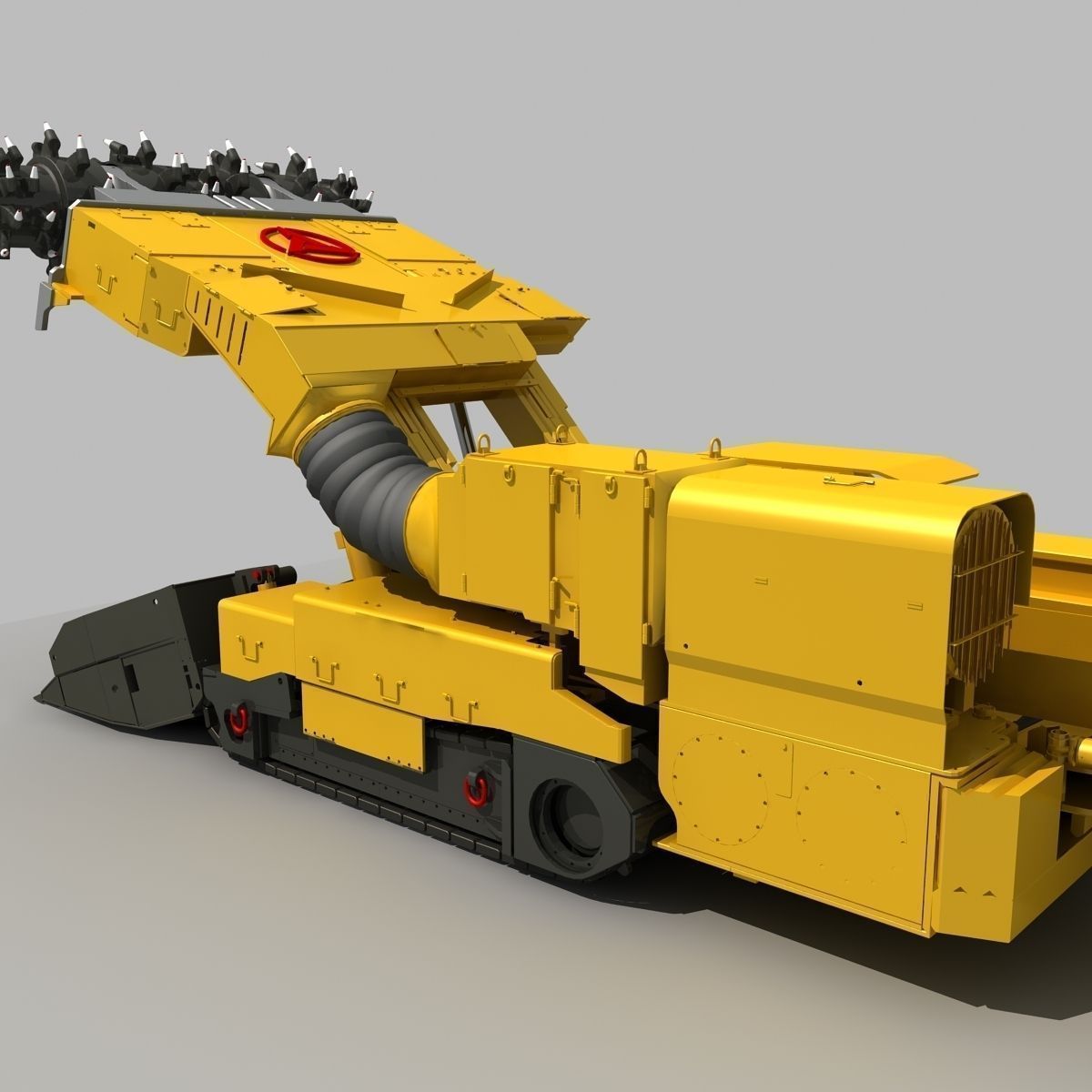 Roadheader 3D Model MAX - CGTrader.com