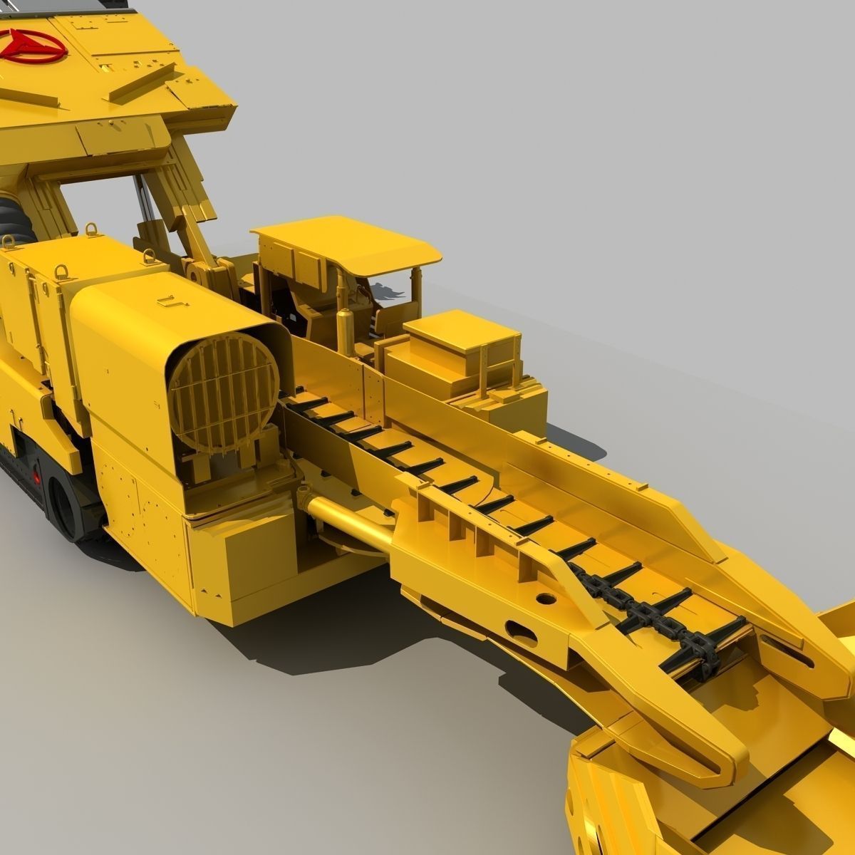 Roadheader and Special Truck 3D model | CGTrader