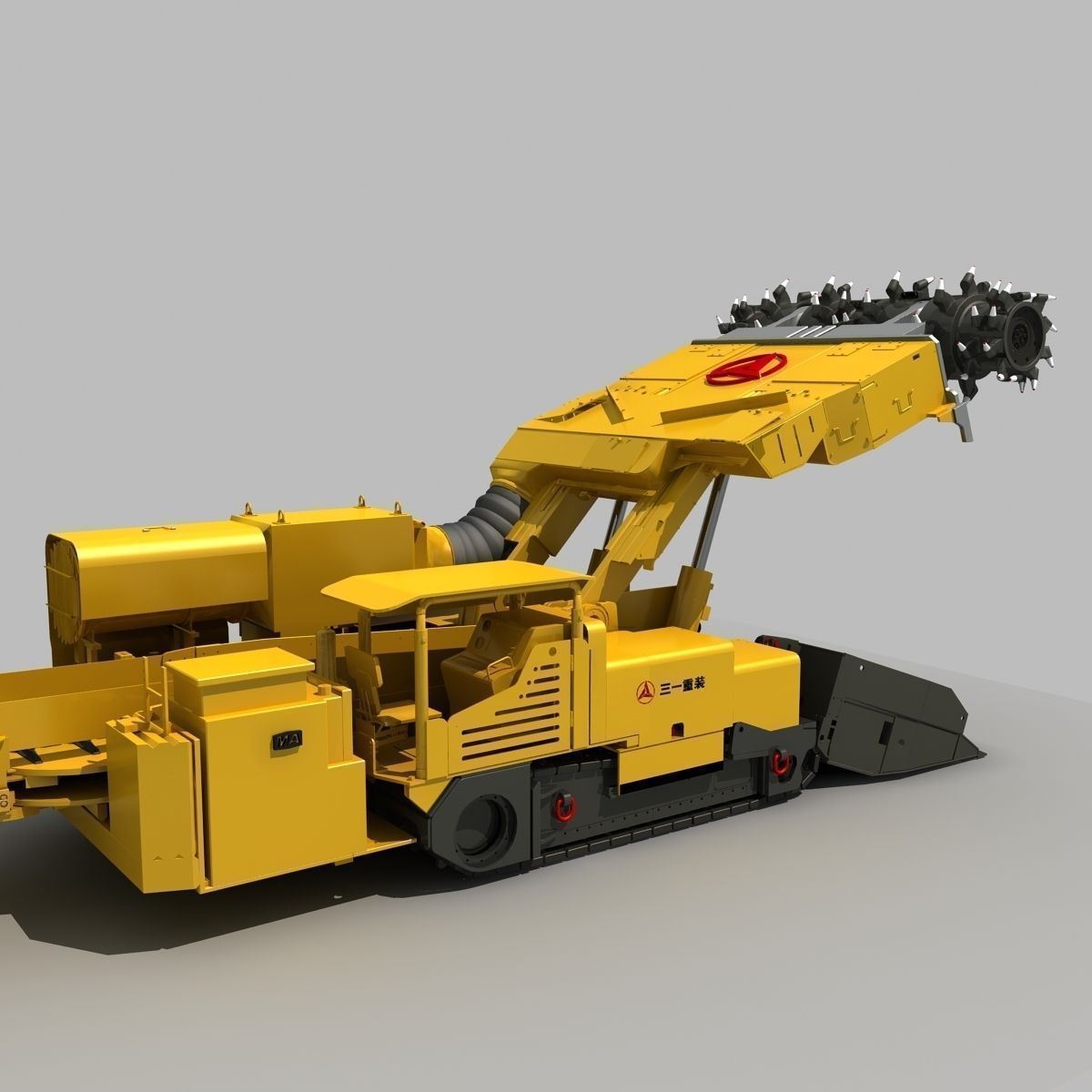 Roadheader and Special Truck 3D model | CGTrader