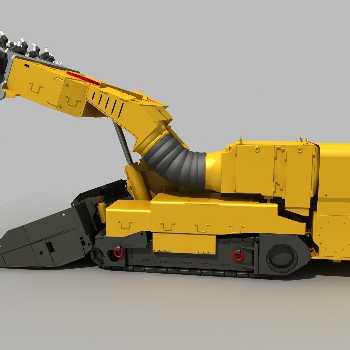 Roadheader and Special Truck 3D model | CGTrader