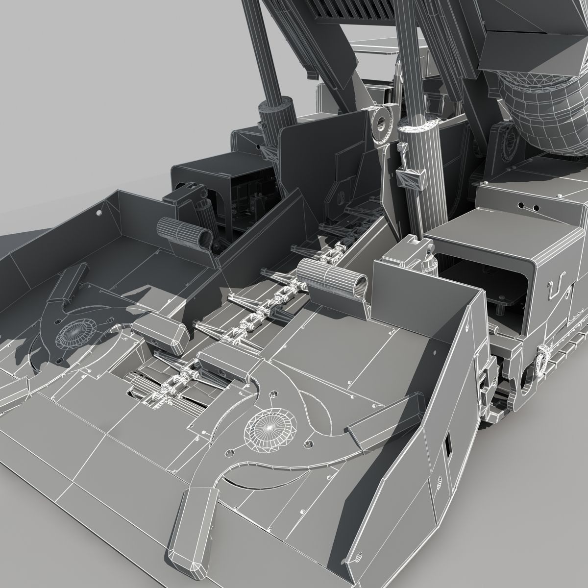 Roadheader and Special Truck 3D model | CGTrader