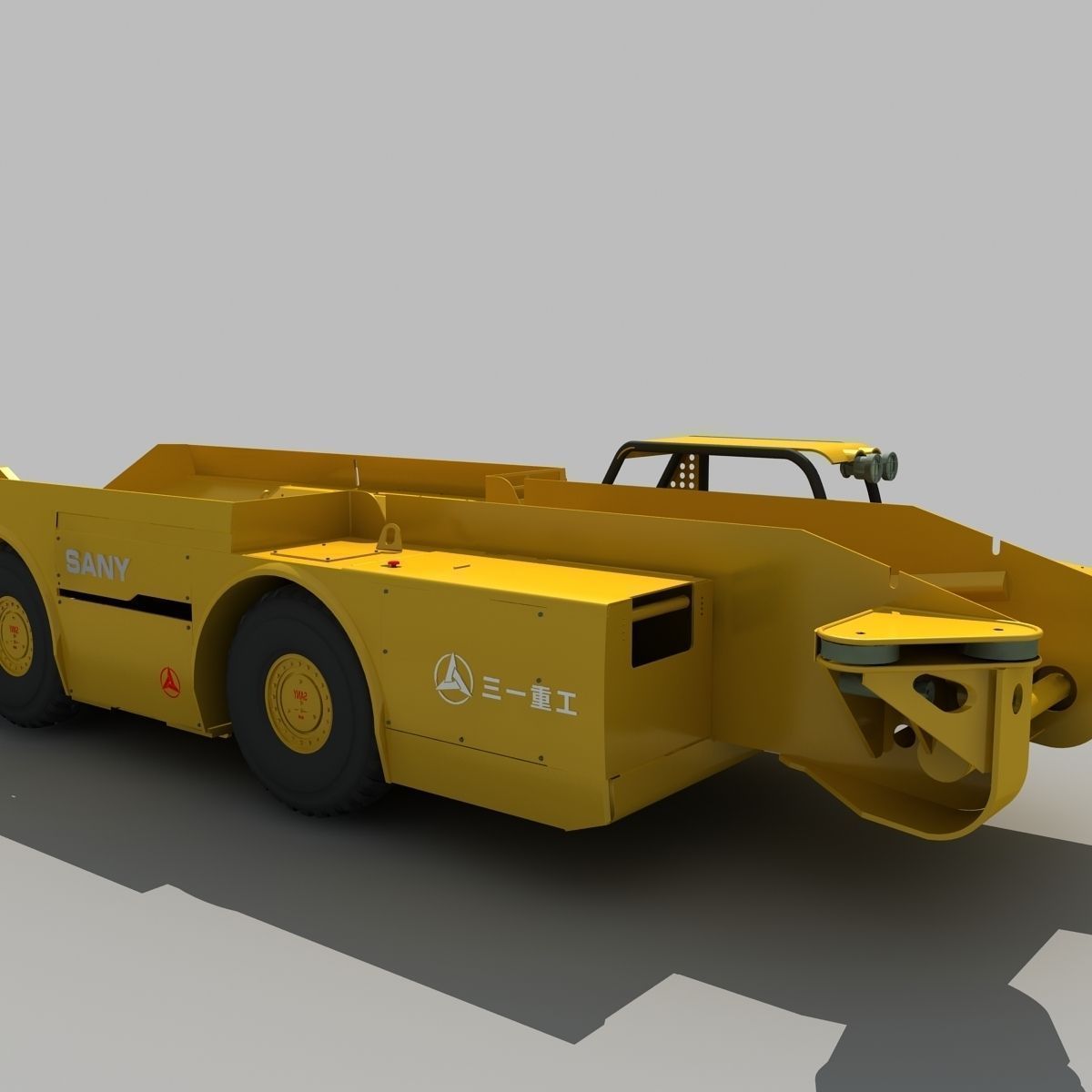 Roadheader and Special Truck 3D model | CGTrader