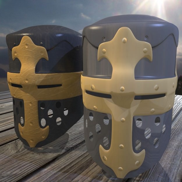 3D Model of a Norman knight Helmet 3D model | CGTrader