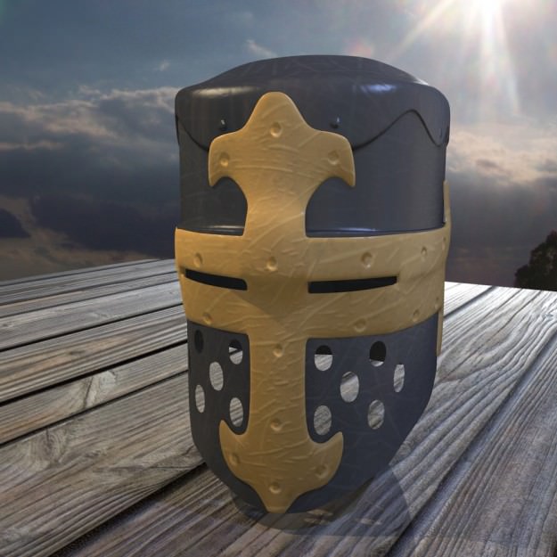 3D Model of a Norman knight Helmet 3D model | CGTrader