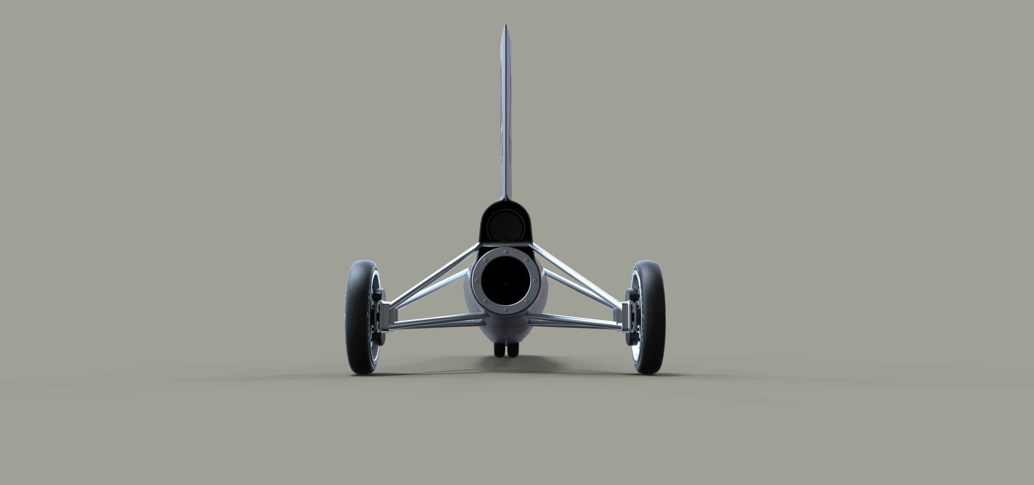 Blue Flame jet car 3D model | CGTrader