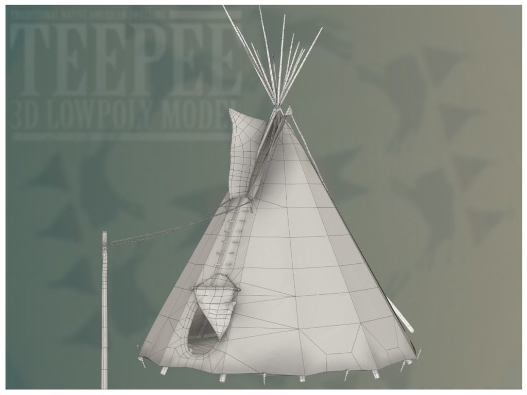 3D model Teepee native american VR / AR / low-poly | CGTrader