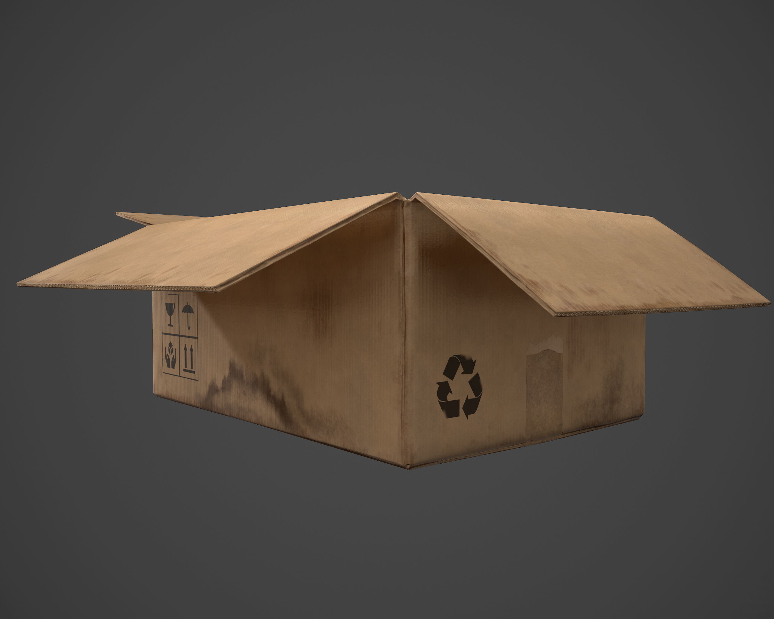 3D model Carboard Box VR / AR / low-poly | CGTrader