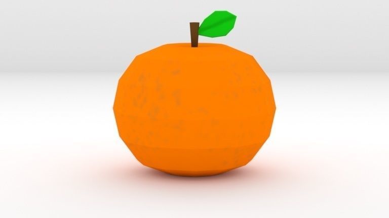 3D model Low-Poly Orange VR / AR / low-poly | CGTrader