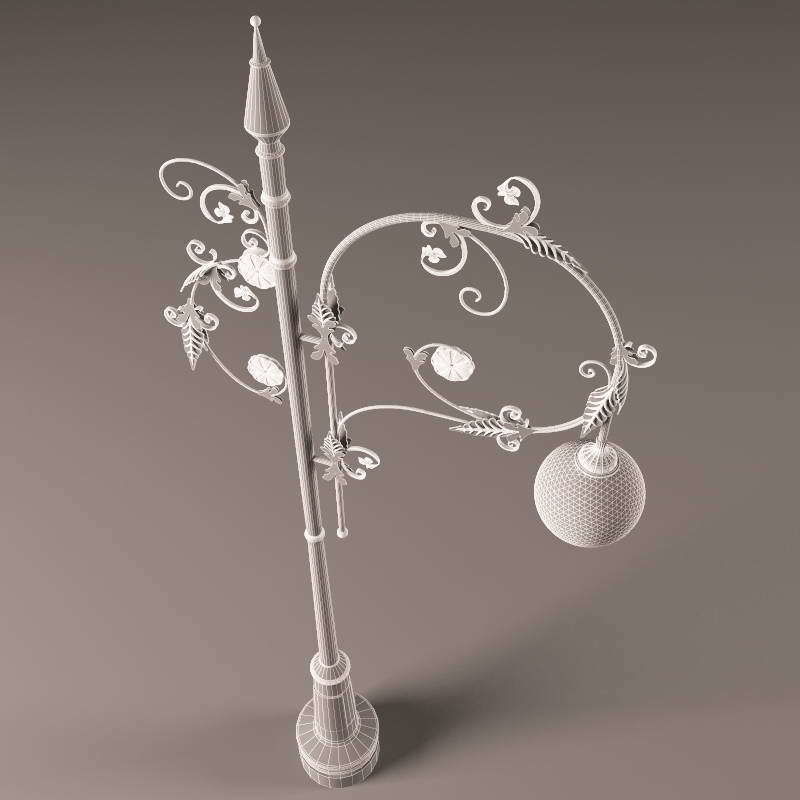Street light in classic style 3D model | CGTrader