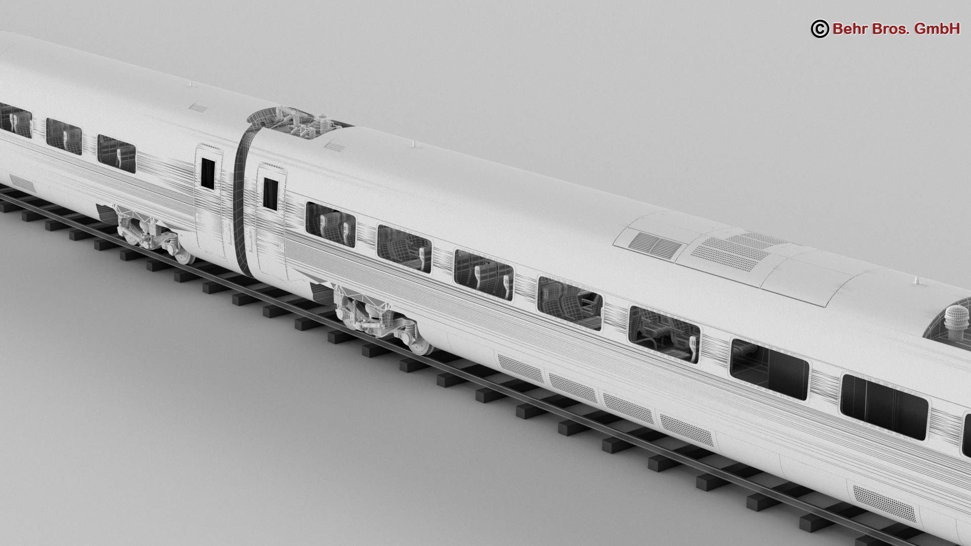 ICE 4 BR412 3D model rigged | CGTrader