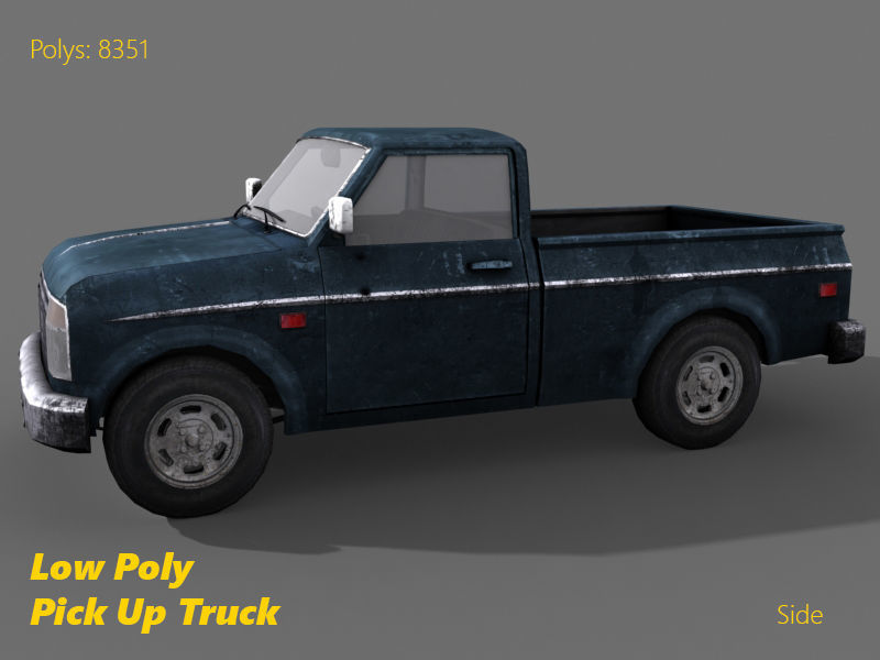 3D model Pickup Truck - Low Poly VR / AR / low-poly | CGTrader