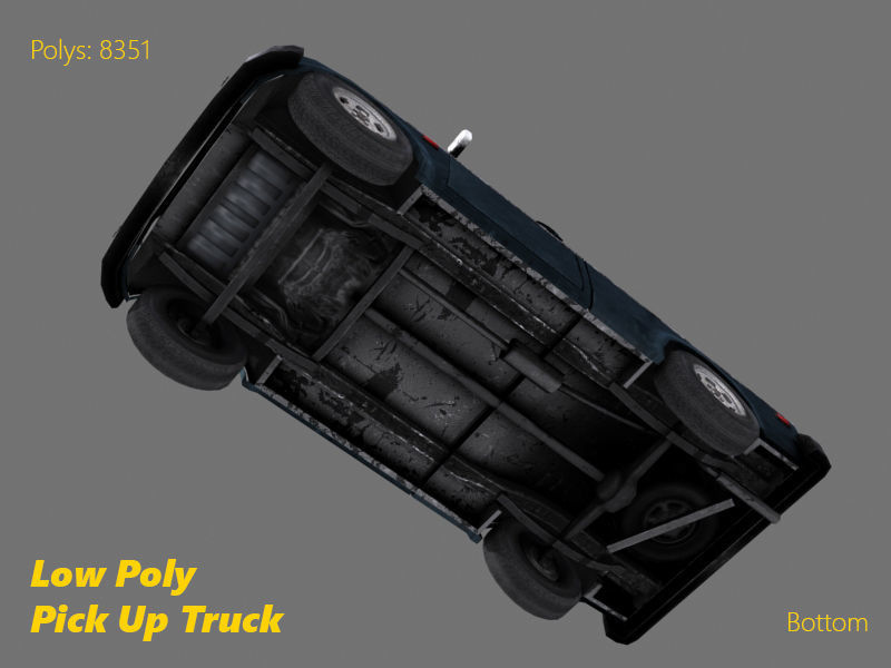 3D model Pickup Truck - Low Poly VR / AR / low-poly | CGTrader