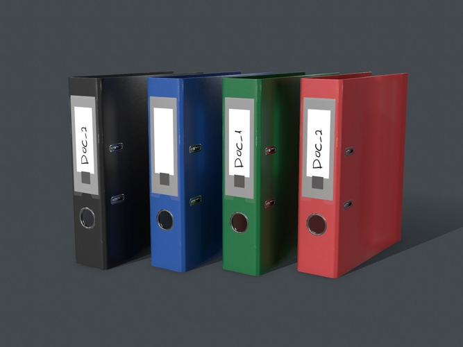 Ring Binder free VR / AR / low-poly 3D model | CGTrader