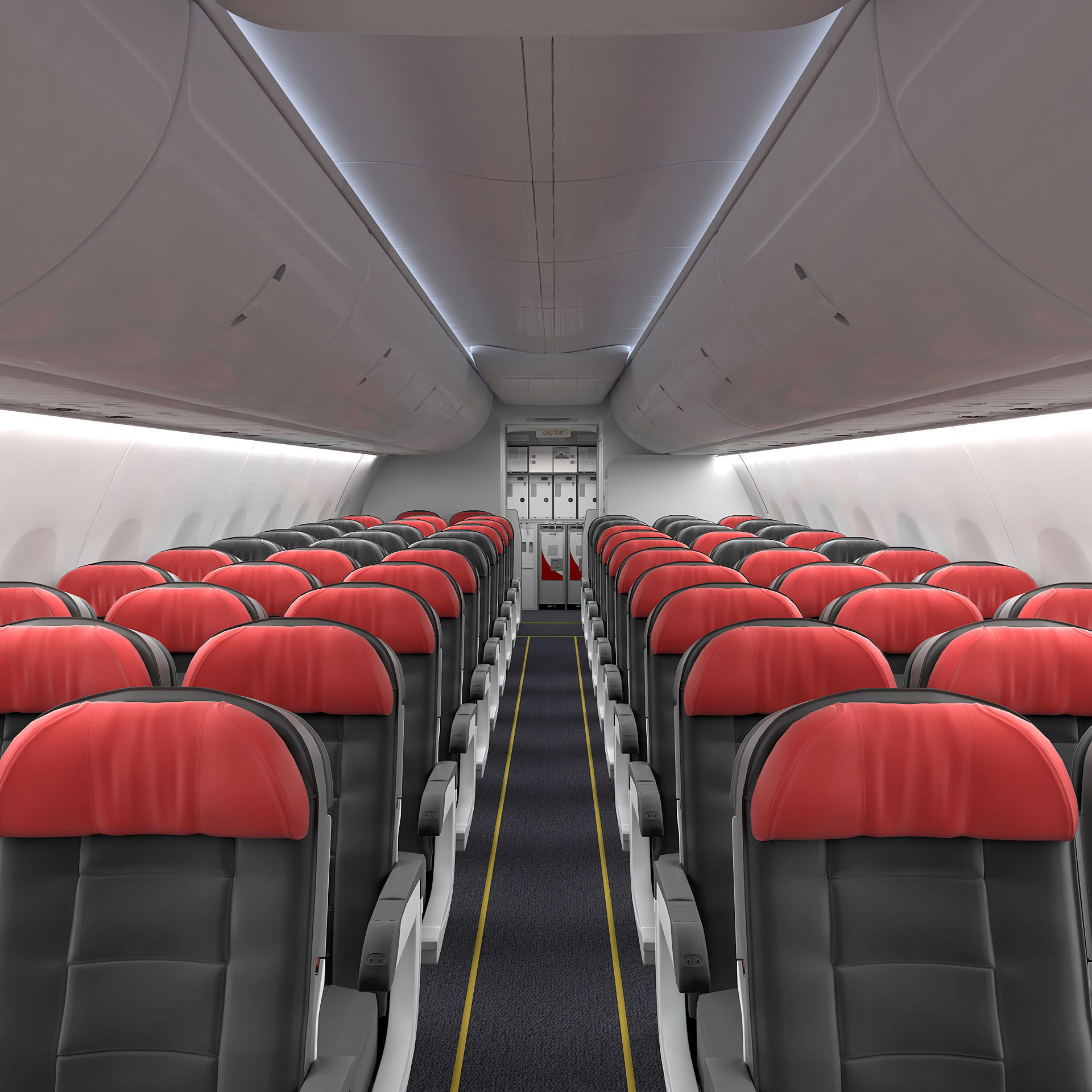 Boeing 737 Interior With Galley 3D model | CGTrader