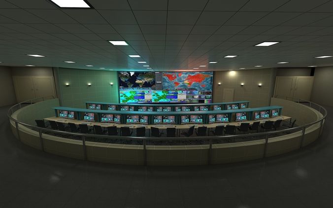 Mission Control Center 3D model | CGTrader