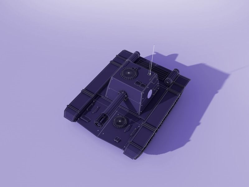 3D model Cartoon Low Poly Tank VR / AR / low-poly animated | CGTrader