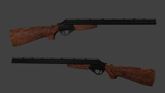 Long rifle 3D model | CGTrader