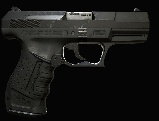 p99 lowpoly gun 3D model | CGTrader