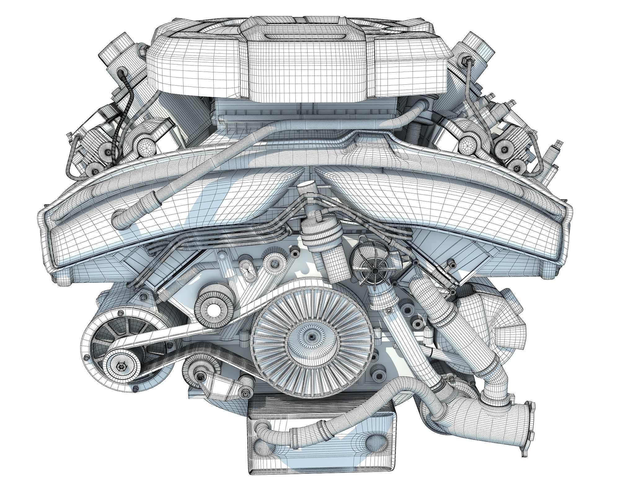 V8 Car Engine 3D Model 3D model | CGTrader