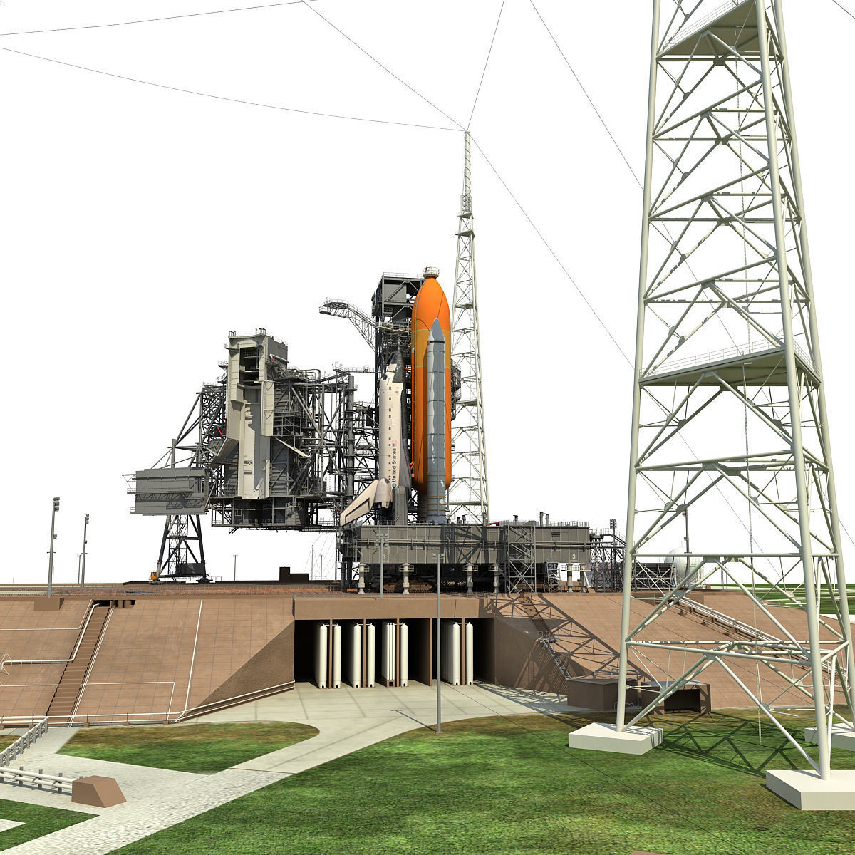 NASA Launch Complex 39B 3D model | CGTrader