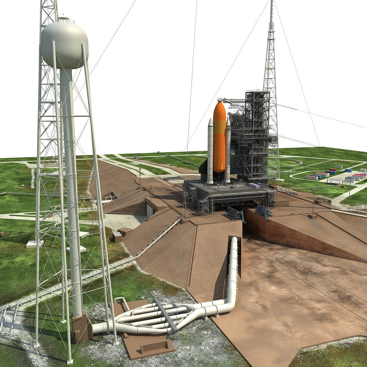 NASA Launch Complex 39B 3D model | CGTrader