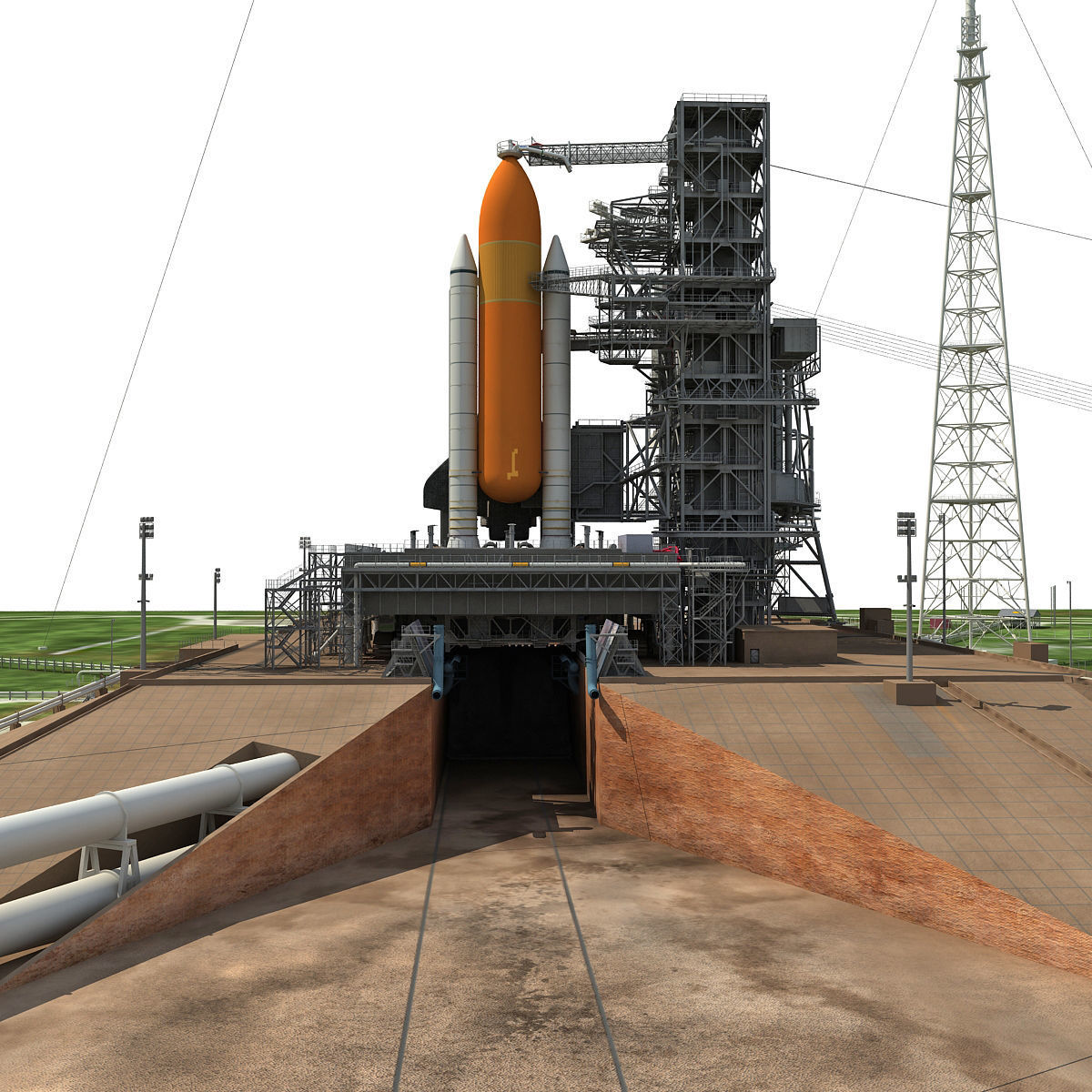 NASA Launch Complex 39B 3D model | CGTrader